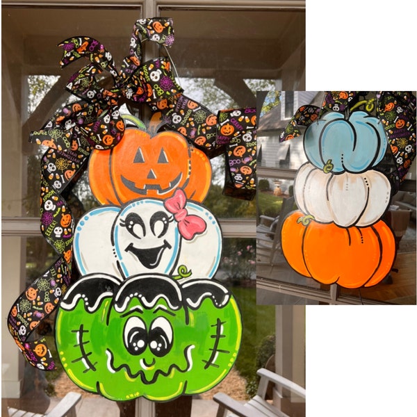 UNFINISHED Stacked Pumpkins Blank / Pumpkin Topiary Wood Blank ...