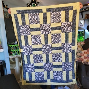 Downloadable Porch Rails Quilt Pattern Easy 3 Yard Design - Etsy UK