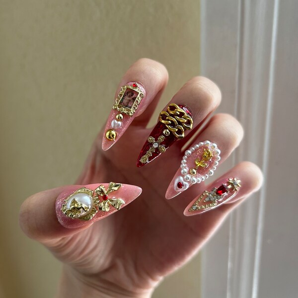 Sacred Royalty Baroque Press on Nails - Etsy