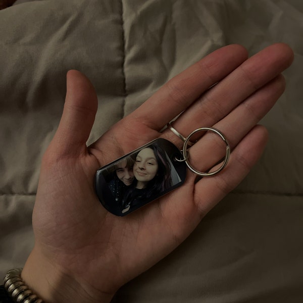 Custom Boyfriend Anniversary Photo Gift 1 Personalized Photo Keychain ...