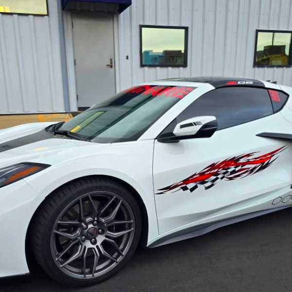 2- Decals SIZES VARY Vinyl Vehicle Wrap Boat Car Truck Graphics Decals ...