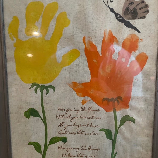 We're Growing Like a Flower / Hands Handprint Art / Kids Baby Toddler ...