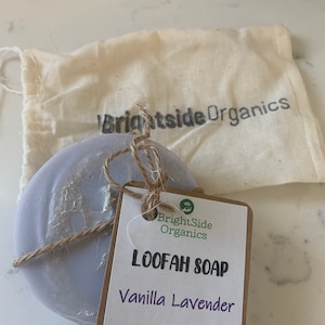 Exfoliating Goats Milk Loofah Soap Handcrafted Luffa Soap Handmade ...