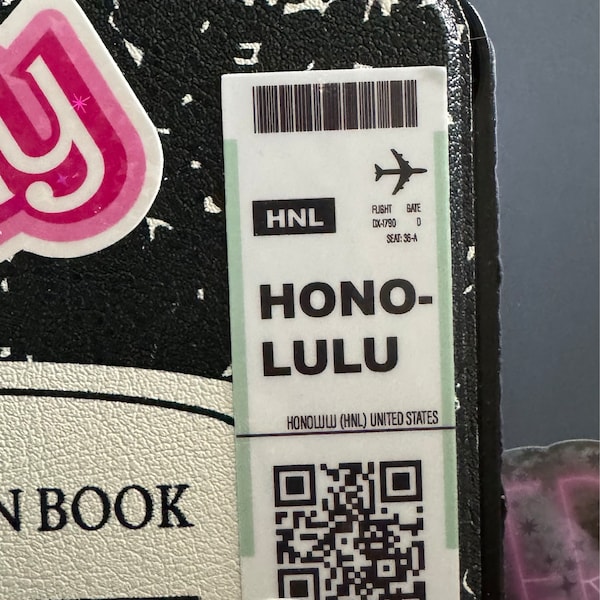 Mexico City Plane Ticket Sticker,travel Sticker,mex Decal,boarding Pass ...