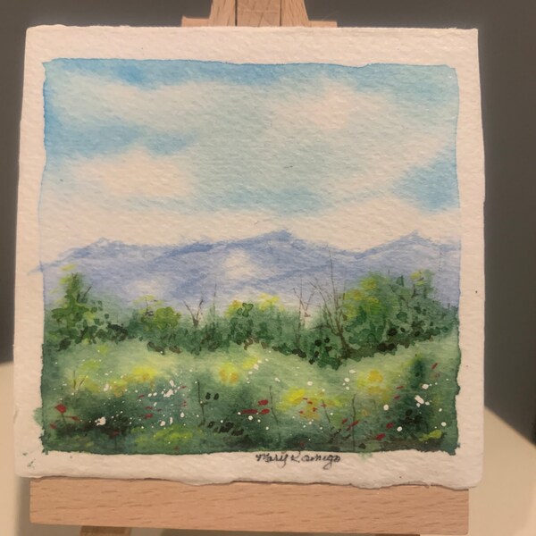 Watercolor Original Art. Springing Forth. Watercolor and Mixed Media ...