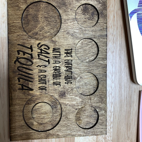 Tequila Shot Board-digital Download-glowforge-laser-svg - Etsy Canada