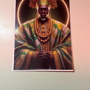 Orisha Ogun God of War, Technology & Iron Yoruba African Art Painting ...