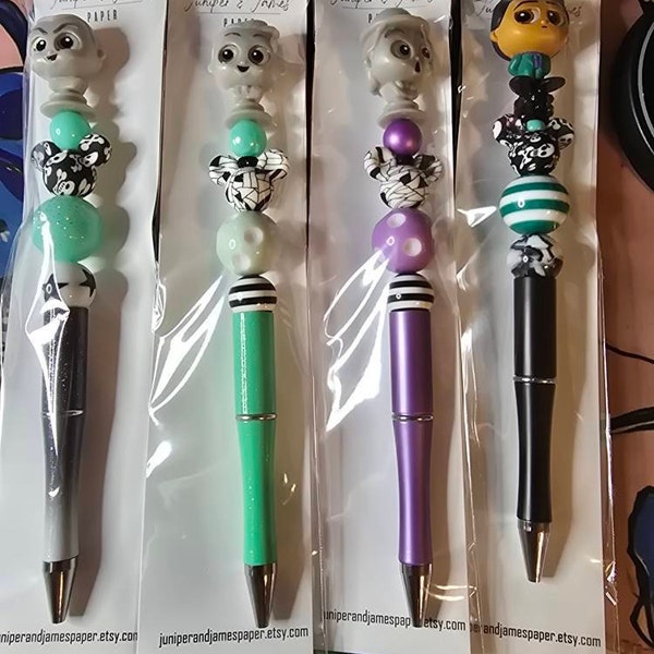 Encanto Inspired Autograph Pen, Beaded Ballpoint Pen With Disney ...