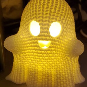 Cute Ghost With Tea Light Halloween Decoration With LED Tea Light 3D ...