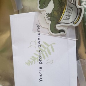 Tea Rex Hard Enamel Pin, Funny Dinosaur Pun Metal Pin - Etsy