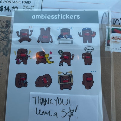 Domo Sticker Pack Domo Sticker Cartoon Sticker Plushie Sticker Cute ...