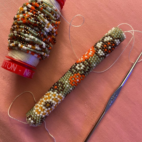 Bead Crochet Pattern Bead Crochet Necklace Pattern Beadwork Graph ...