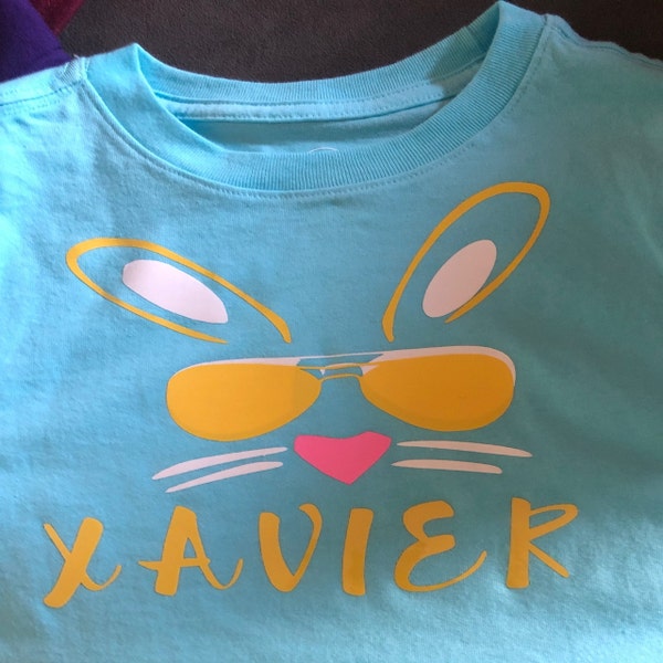 Bunny Face With Sunglasses Svg, Cool Easter Bunny Svg, Boy Easter Svg ...