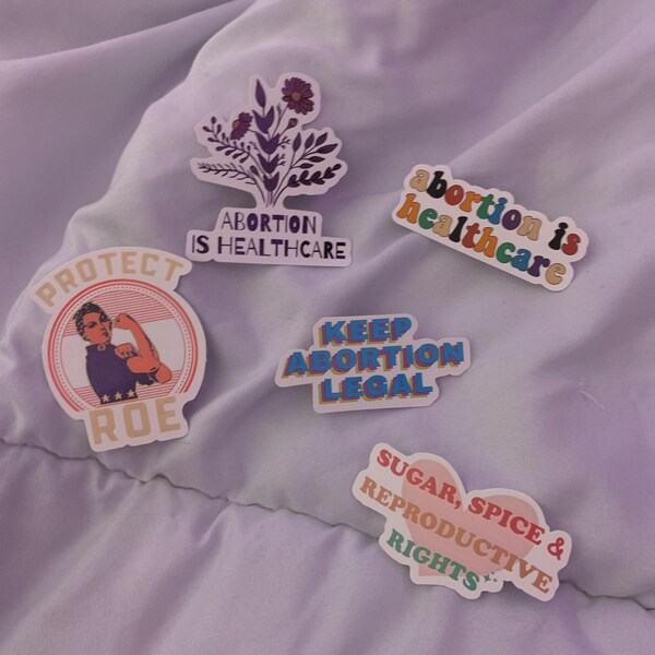 Women's Rights Sticker, Pro Choice Sticker Pack, Feminist Sticker ...