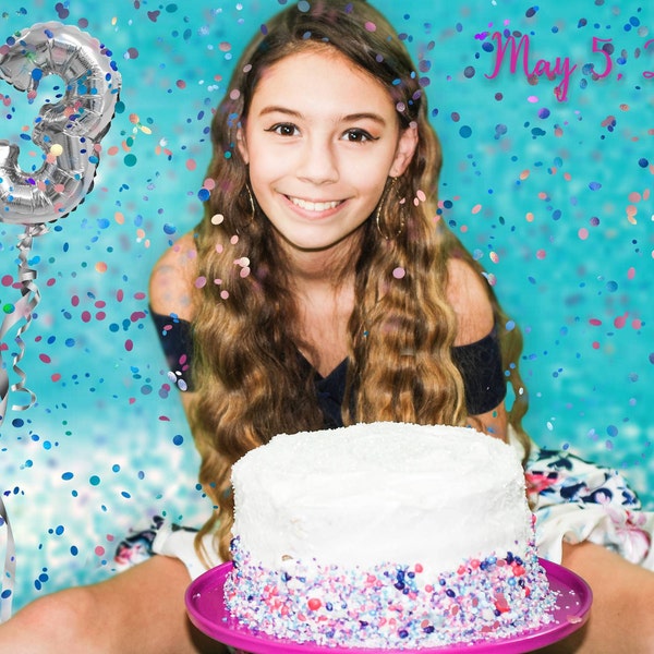 Colorful Confetti Photoshop Overlays, Baby Shower, Confetti Gender ...