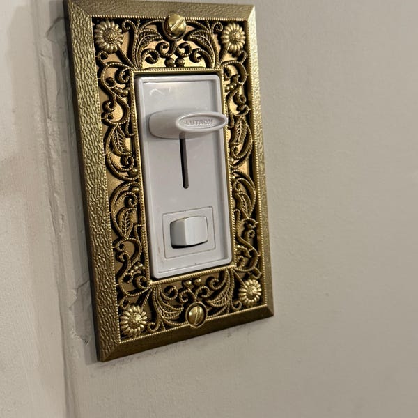 Ornate Gold Covers, Switch Plates, FREE SCREWS, Light Switch Cover ...