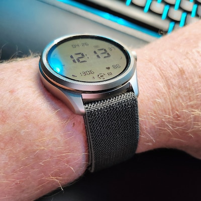 Multicolor Nylon Fabric Smart Watch Band Sport Fitness Quick on Loop ...