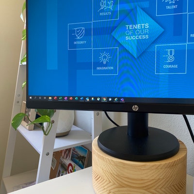 Angled Computer Monitor and Keyboard Stand - Etsy