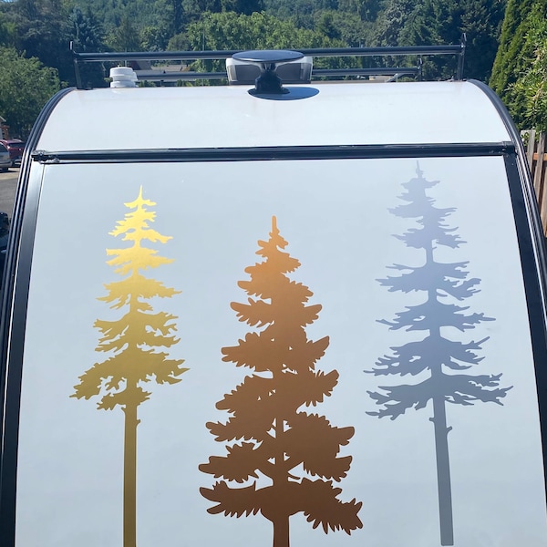 Pine Trees RV Vinyl Decal – Forest Mural Camper Decoration - Etsy