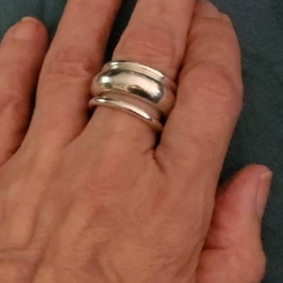 Beads Ring, 925 Sterling Silver, Orbit Ring, Silver Ring, Anxiety Ring, Beads Orbit on Silver ...