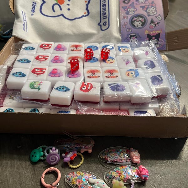 XL Seaside Escape Tile Game Diy Handmade Customized Mahjong Tiles Set ...