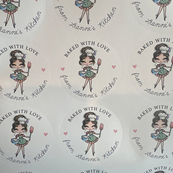Personalized Stickers, Business Bakery Stickers, Bakery Business ...