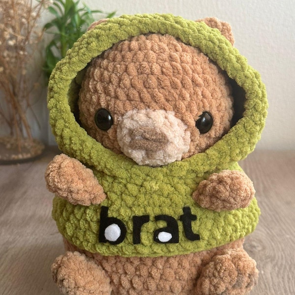 Amigurumi Pattern "bono the Monkey", Chubby Monkey in a Banana Costume ...