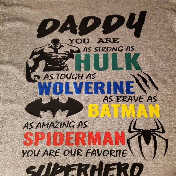 Superhero Daddy SVG Superhero Dad File Silhouette Cut File Cricut ...