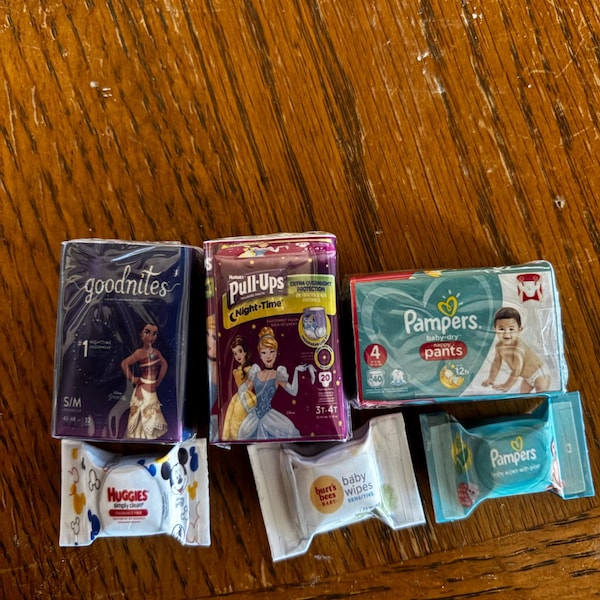 Mini Diapers and Pads Pretend (each Sold Separately) - Etsy