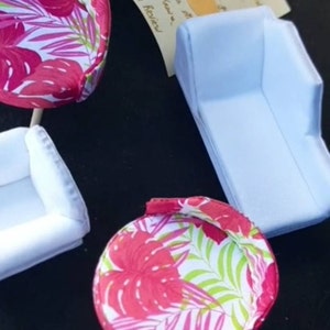 1:12 Pink Miniature Doll Lounge Chair - Etsy