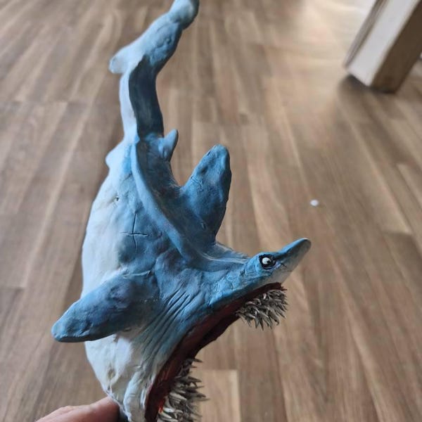 Big Shark. Handmade Figures, Shark Figurine - Etsy