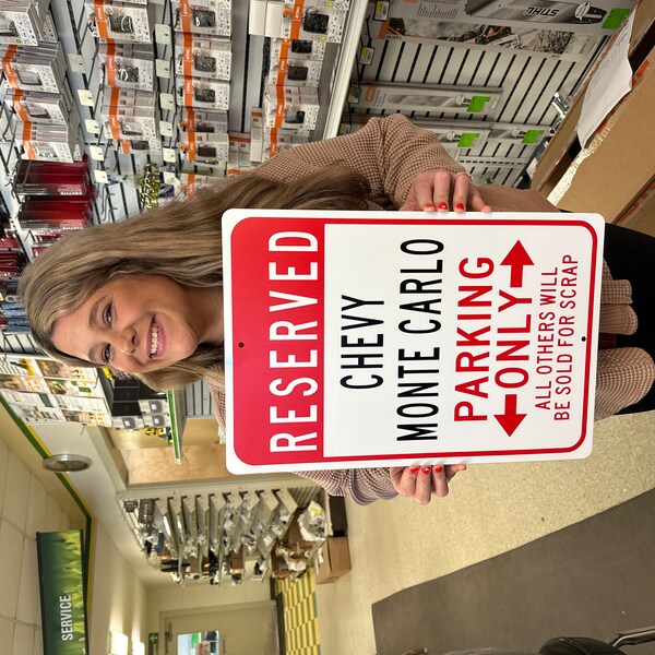 Monte Carlo Parking Sign, Monte Carlo Sign, Chevy Monte Carlo, Monte ...