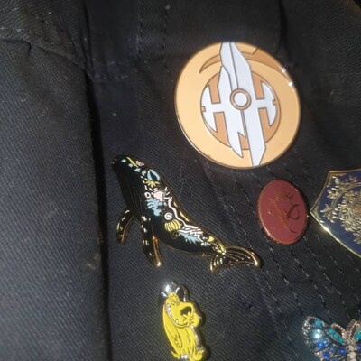 Harmony Whale Enamel Pin Lillbits Whale Pin - Etsy