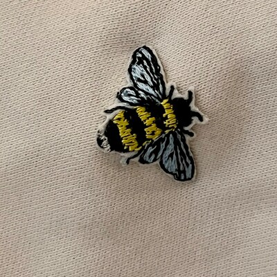 Tiny Bee Fusible Patch, Bumblebee Insect Applique, Honey Bee Patch, Bug ...