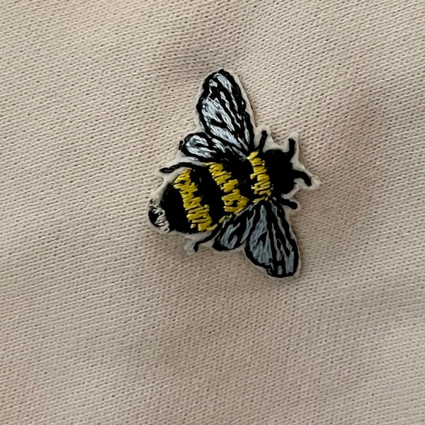Tiny Bee Fusible Patch: Bumblebee Insect Applique - Etsy