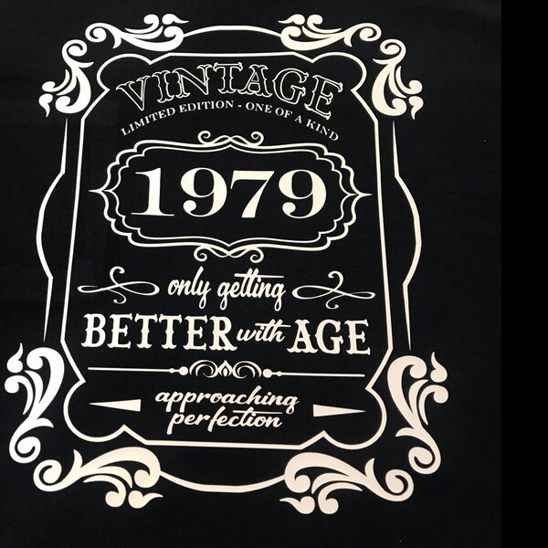 Vintage Birth Year Svg Cut File Instant Download Numbers Included