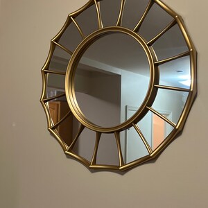 Zoa/metal Frame Round Mirror/durable Circle Vanity With Jute - Etsy