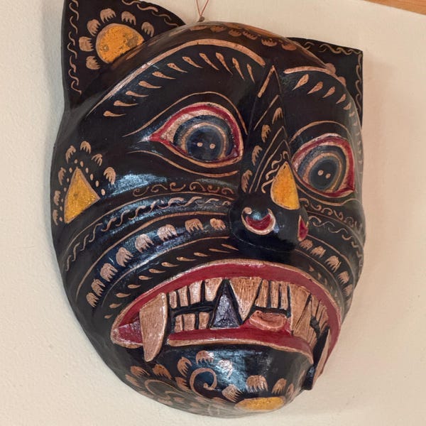 Balinese Demon Mask Cyclops Mata Besek One Eyed Monster Rakshasa Mask ...