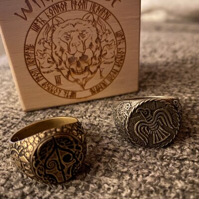 Custom Norse Viking Hel Ring Asatru Mens Celtic Jewelry - Etsy