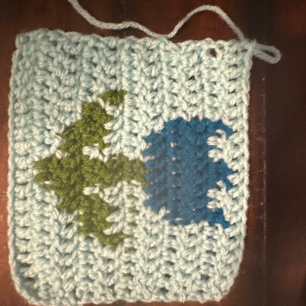 Tulip Graph Crochet PATTERN PDF - April Fair Isle Style Calendar ...