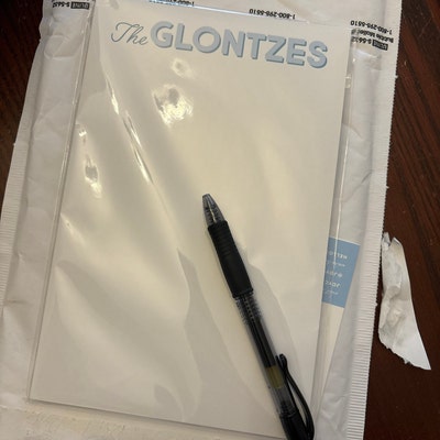 Modern Classics First Name Notepad, Custom Notepad, Personalized Paper ...