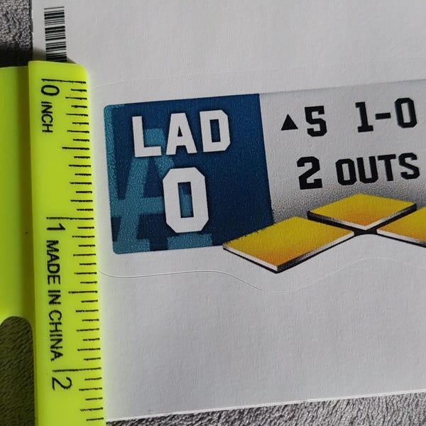 Baseball Fan Kiss-cut Sticker, Fun Baseball Sticker, Sports Fan ...