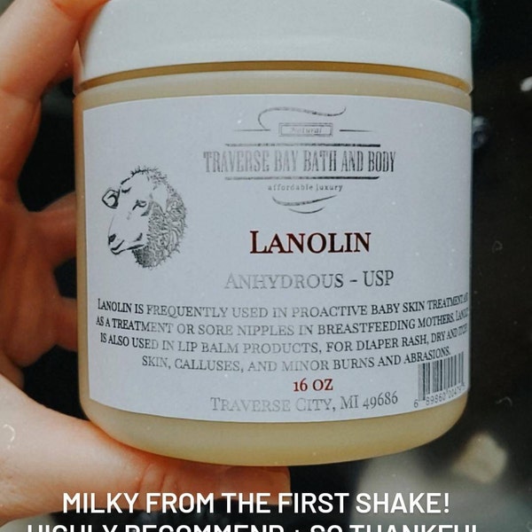 Lanolin - Anhydrous - USP, 16 Oz, Lotion, Creams, Bath, Beauty. - Etsy