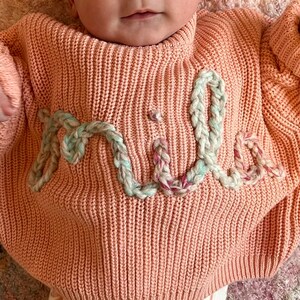 Custom Hand Embroidered Sweaters unisex - Etsy