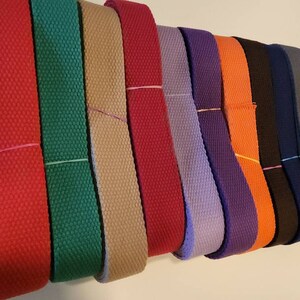 1 Inch Wide Cotton Webbing 25mm Colored Webbing by the Yard - Etsy