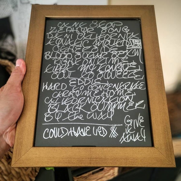 CUSTOM Setlist - Foiled Concert Souvenir Setlist - **choose Your Own ...