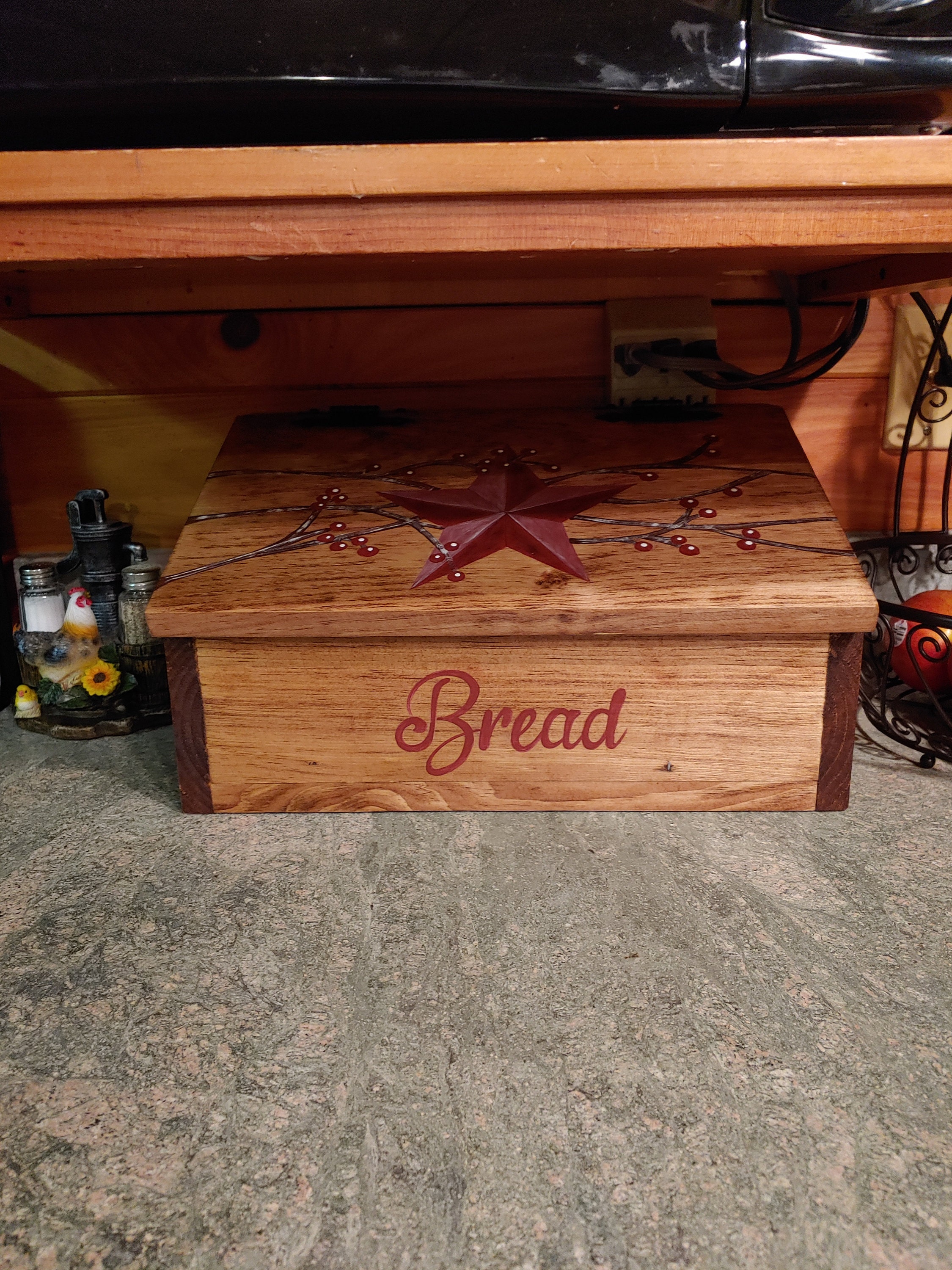 Bread Box, Wooden Bread Box, Primitive Bread Box, Primitive Decor ...
