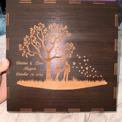 Personalized Engraved Gift Box, Wood Memory Box, Birthday Keepsake ...