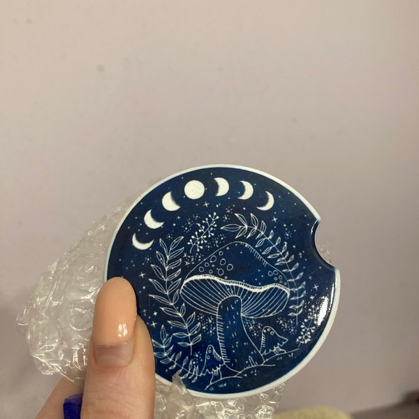 Four Pack Coasters | Decorative Coasters Set of 4 | 3.7" Ceramic ...