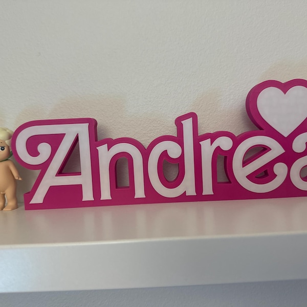 Personalized Doll Name Sign, Custom Name Plate, Girl Room Decor, Kids ...